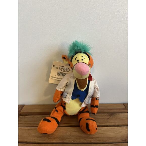 Disney | Toys | The Disney Store Mad Scientist Tigger 9 Bean Bag Plush ...